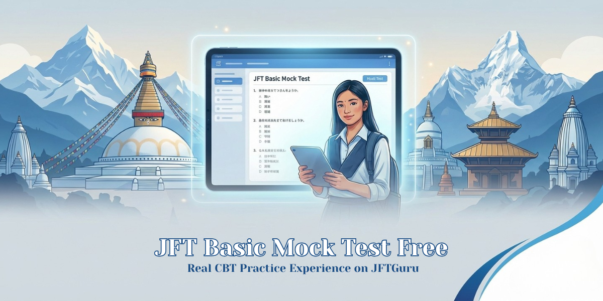 Free JFT Basic Mock Test 2026 | Real CBT Practice — JFT Guru